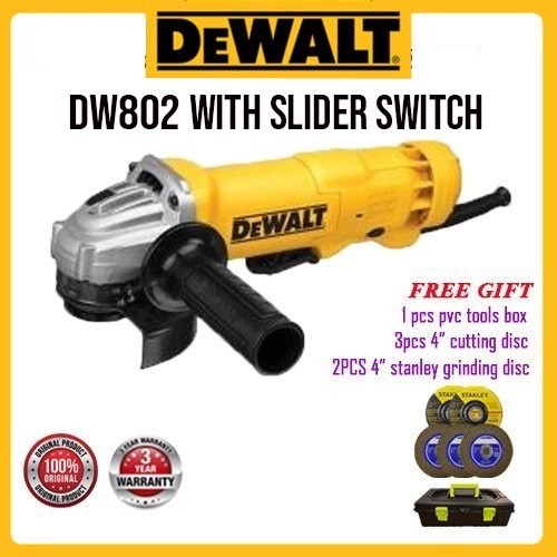 Dewalt 850w 10mm Angle Grinder with slider switch (DW802) / 4 Inch ...
