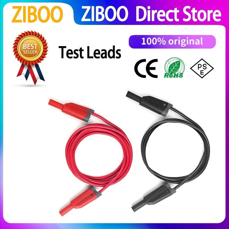 ZIBOO ZB-X13 Stackable Banana to Banana Plug Test Leads,Test Cable Wire ...