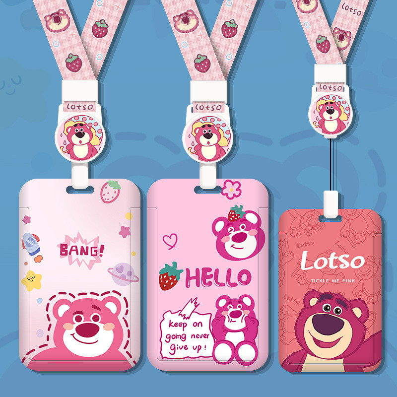 Cartoon Cartoon Retractable Buckle Easy Pull Buckle Long Lanyard Name ...