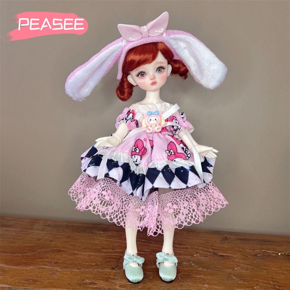 [PEASEE] 30cm Fat Doll Clothes, Mori Tong Lolita Doll Dress Up 6 Points ...