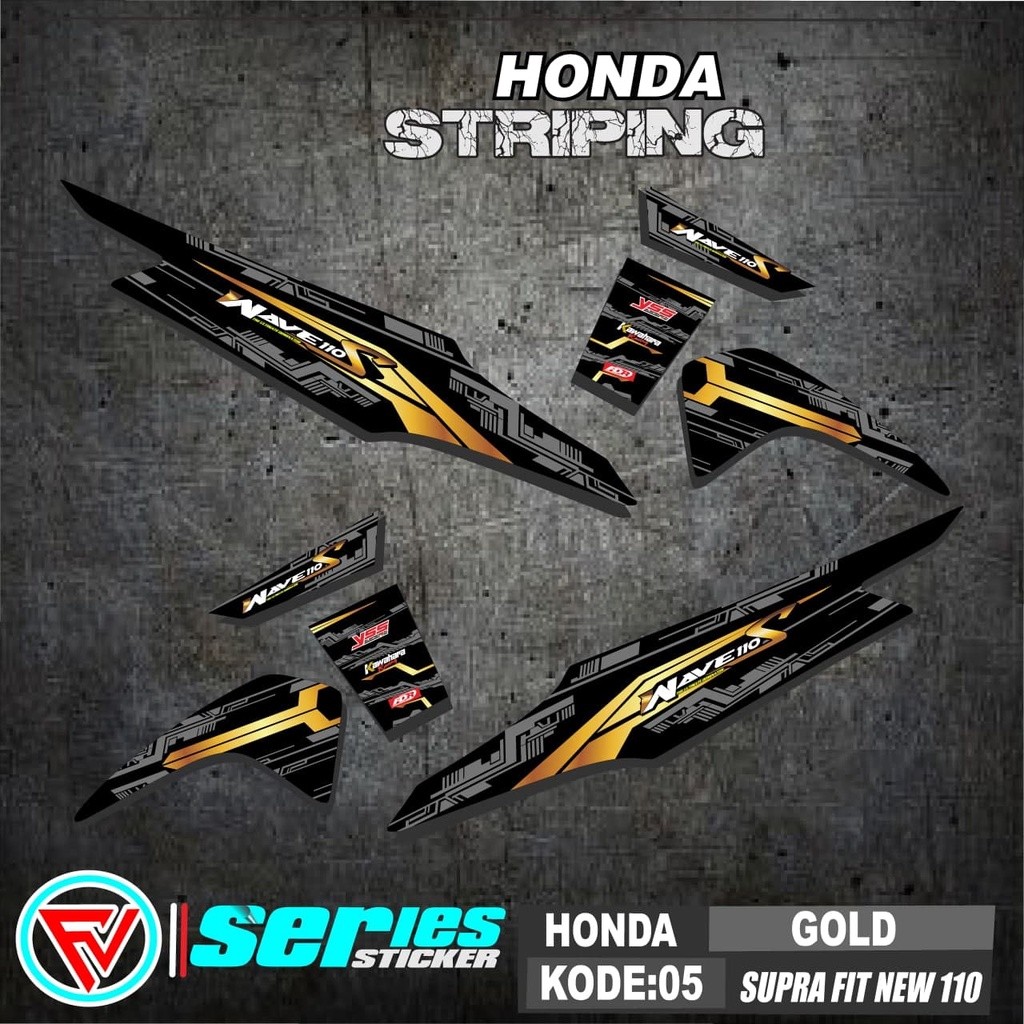 HONDA Supra FIT NEW STRIPING STICKER / FIT | Shopee Malaysia