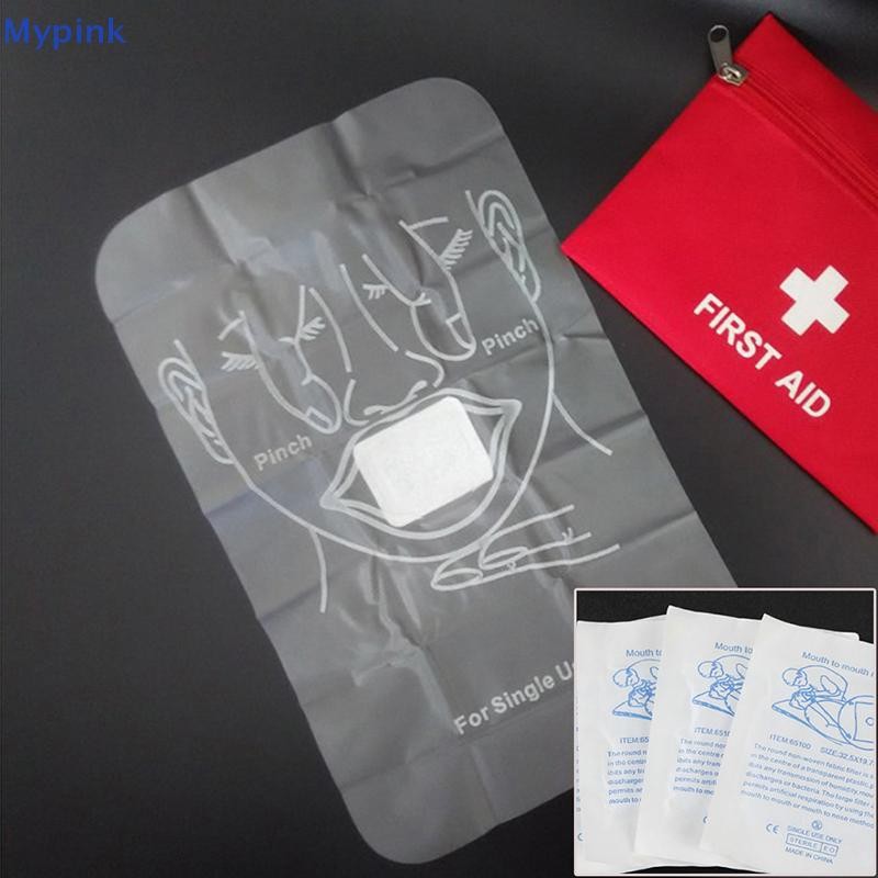 Mypink 10Pcs Cpr Facial Shields Disposable Cpr Face Mask Barrier First ...