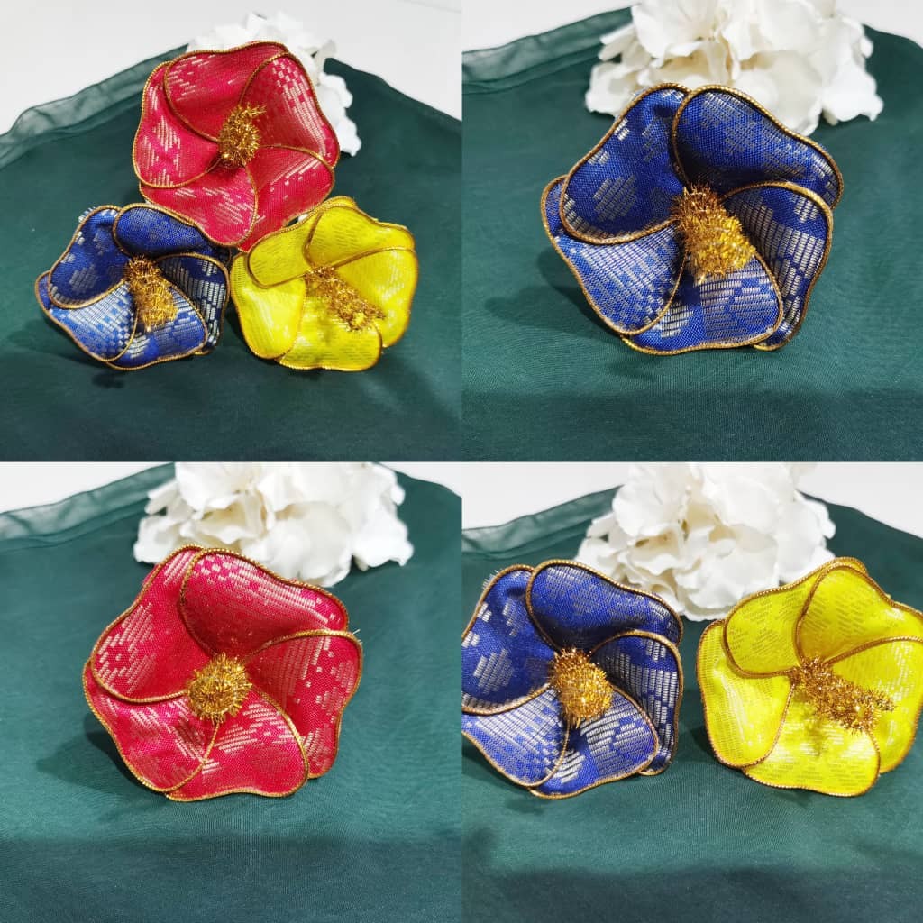(KB464) BUNGA RAYA SONGKET SUNGUL LINTANG | Shopee Malaysia