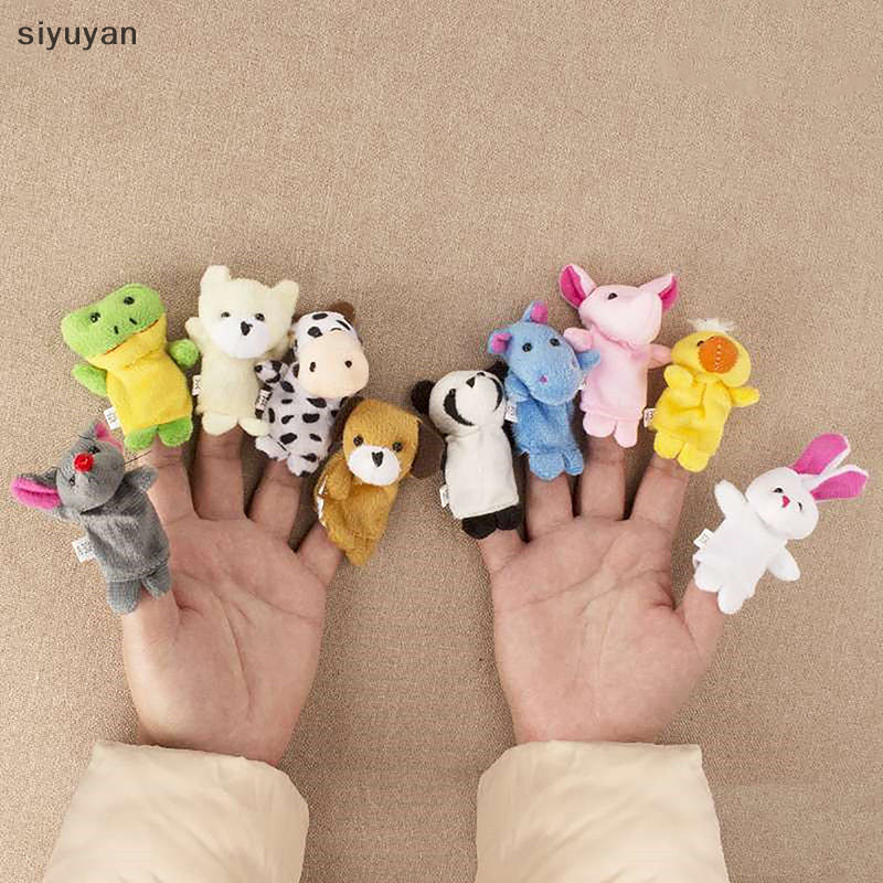 Si Cartoon Hand Doll Finger Puppet Baby Child Comfort Doll Plush Toy ...