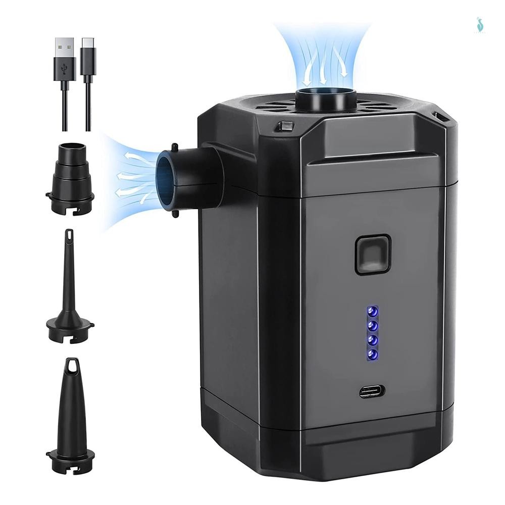 Portable Air Pump Cordless Electric Air Compressor Inflation ...