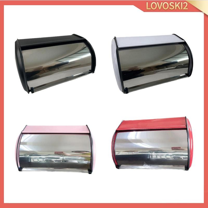 [LovoskiacMY] Metal Bread Box Bread Bin Portable Bread Keeper for ...
