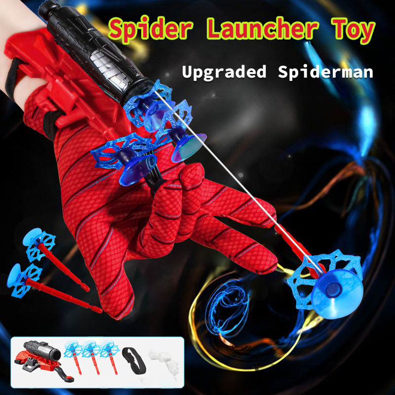 Upgraded Spiderman Glove Web Shooter Spider Launcher Toy Shooter With ...