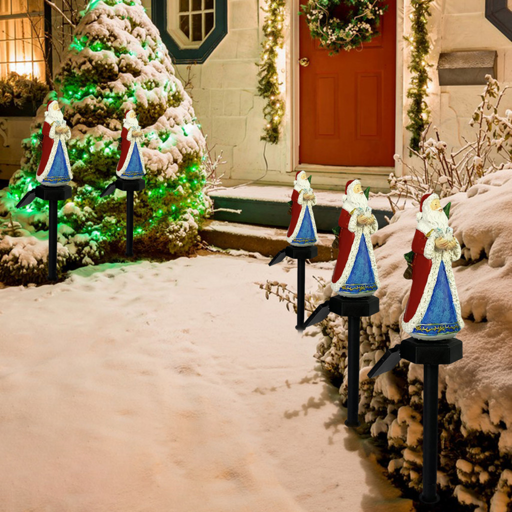 XZ Solar Santa Claus Garden Light Garden Accent Solar Lantern ...