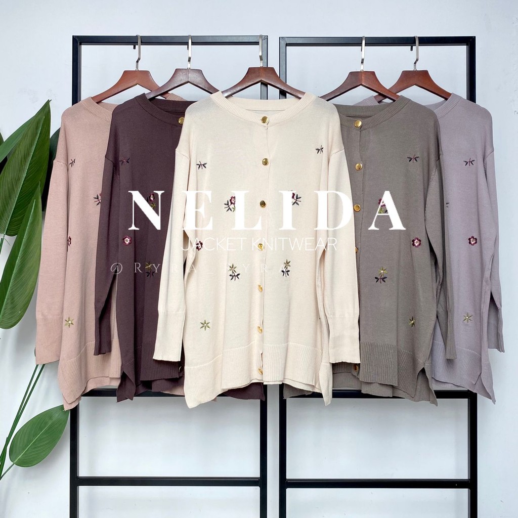 NELIDA EMBROIDERY JACKET (BASIC KNITWEAR) | Shopee Malaysia