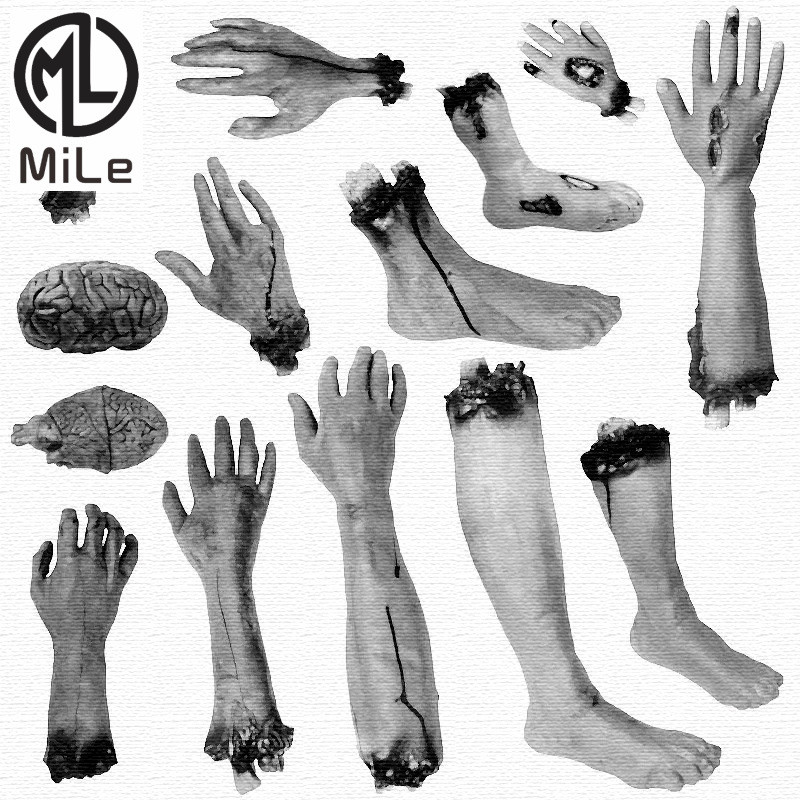 [ML] Halloween Broken Hands Broken Feet Horror Decoration Props Haunted ...