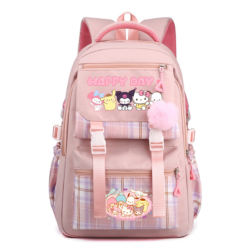 Cartoon Schoolbag Sanrio Schoolbag kuromi Girl Student Cute Large ...