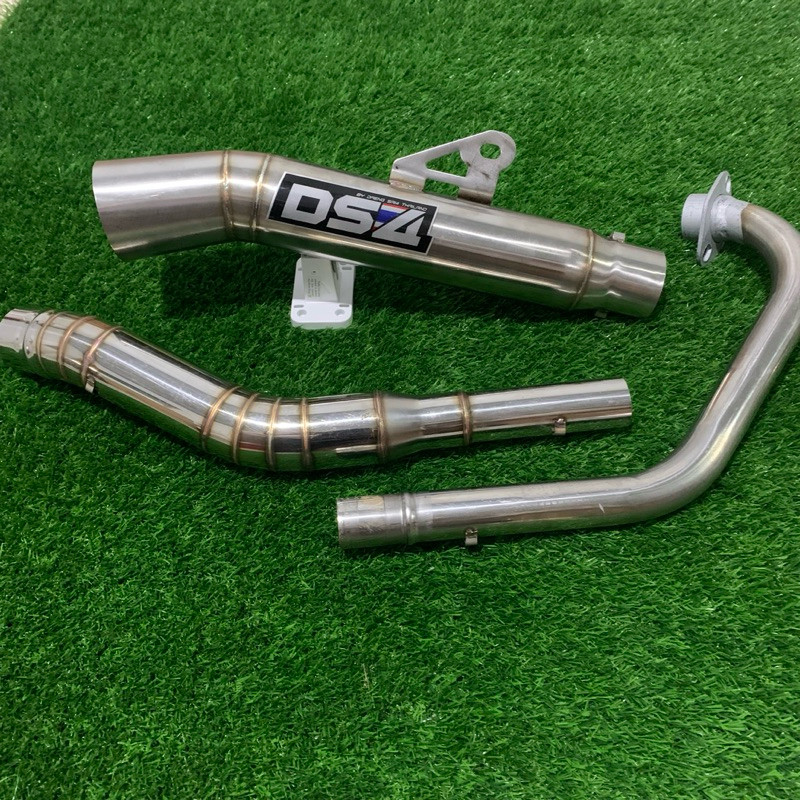 (tambutso) 1set exhaust tube daeng sai4 / ds4 pipe for motorbike tmx125 ...