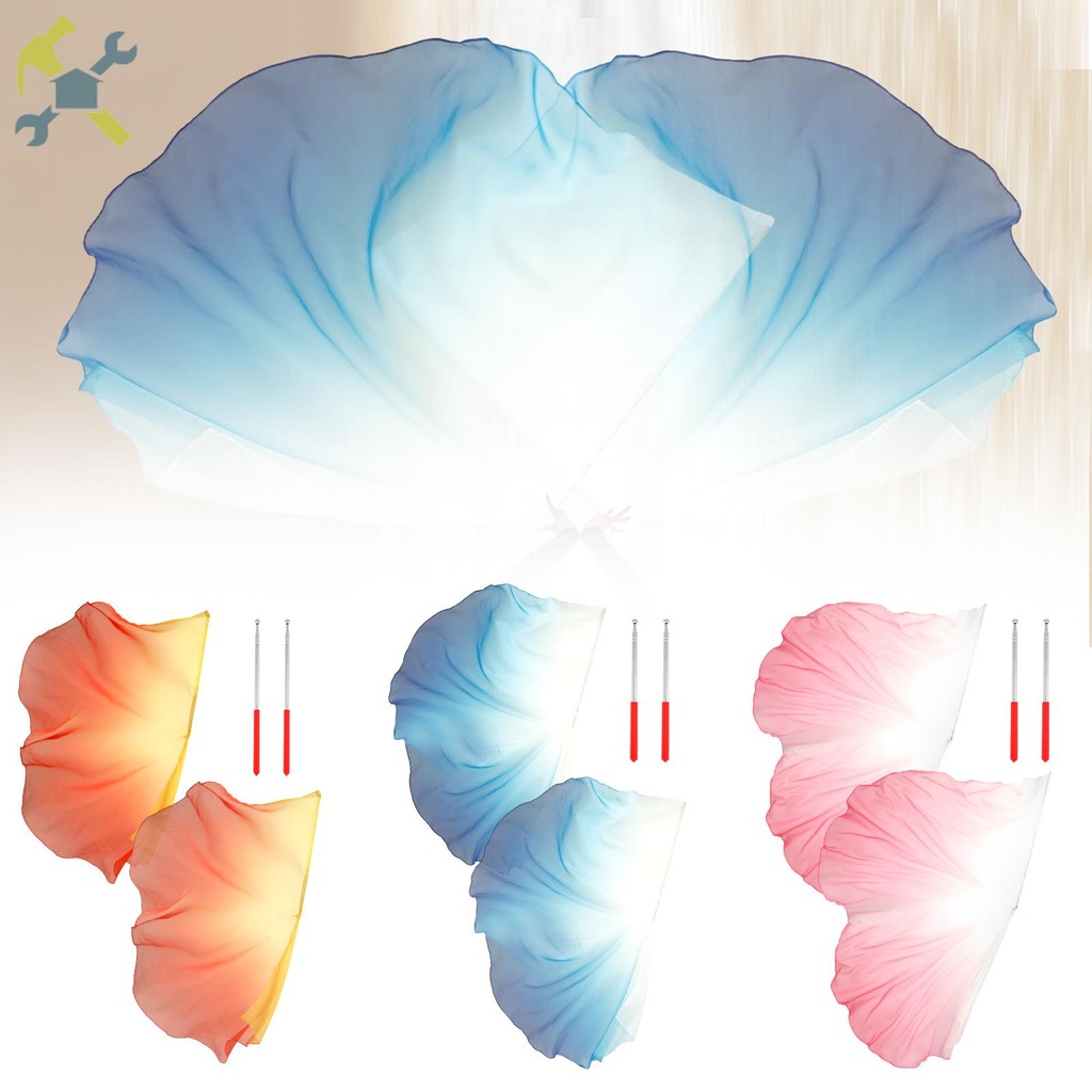 2Pcs Dance Worship Flag with Telescopic Pole Soft Praise Dance Flag ...