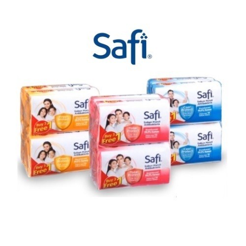 SABUN MANDI BUKU Safi Anti Bacterial Bar Soap Sabun 100g (4's) | Shopee ...