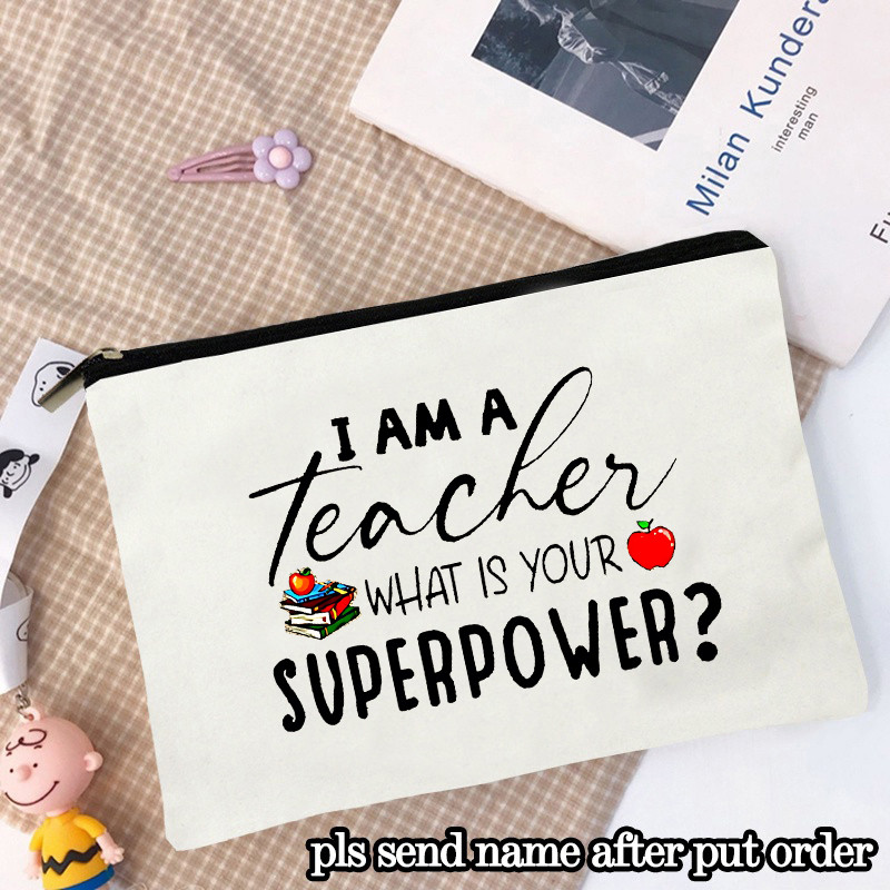 Teacher's Day Gift Fun Typo Pencil Case For School Supplies Free ...