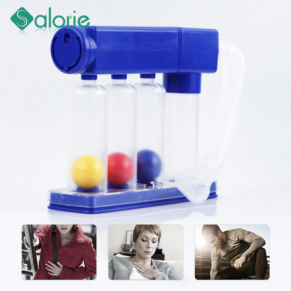 SALORIE 3 Trainer Lung Function Improvement Balls Breathing Trainer ...