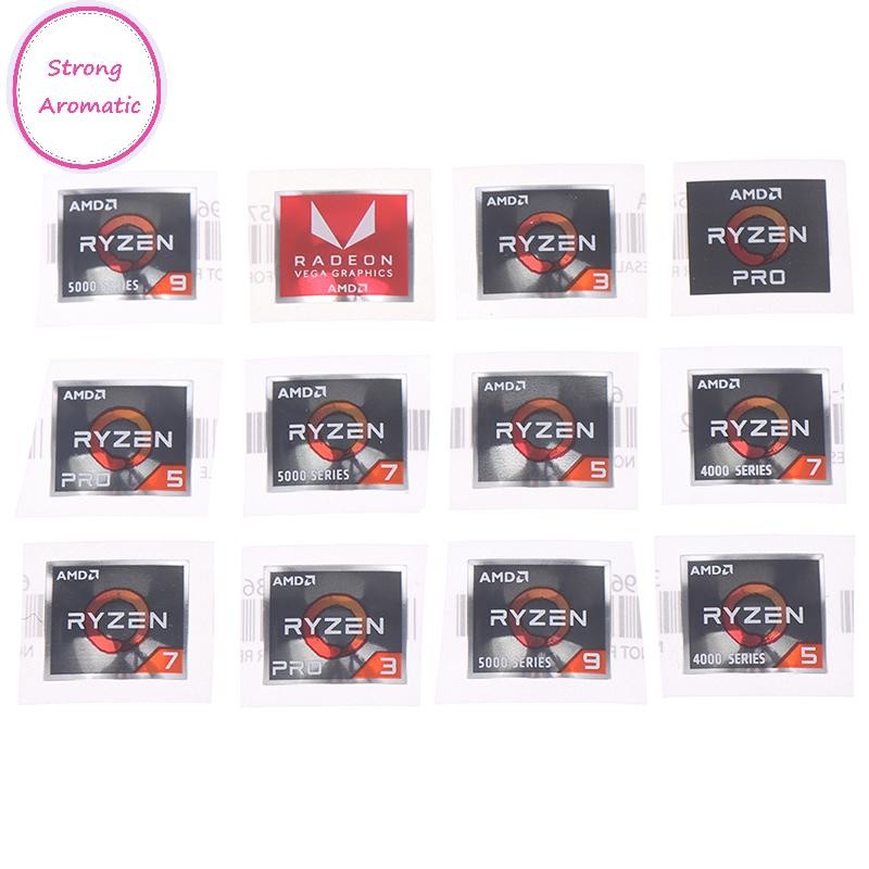 STRO AMD Processor Series Sticker ATHLON Ryzen R 3 5 7 Logo PRO7 ...