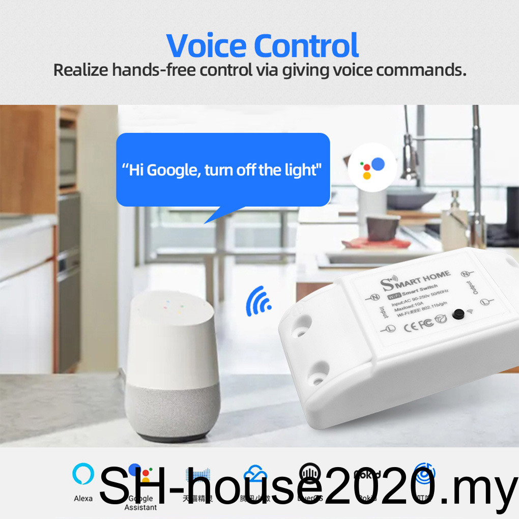 1/2/3/4/5 2.4Ghz WiFi Smart Switch Wireless Remote Control Breaker ...
