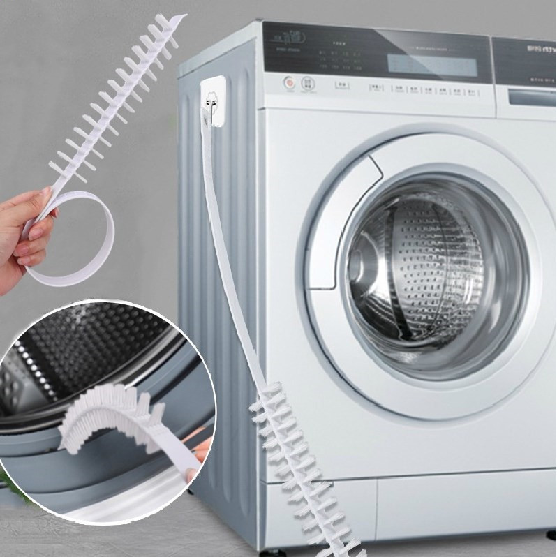 Rolling Washing Machine Cleaning Brush / Long Handle Washer Dryer Scrub ...
