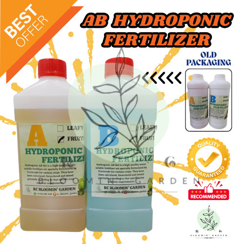 RC 1L AB Hydroponic Fertilizer AB Baja AB Hydroponik Baja Murah Baja ...