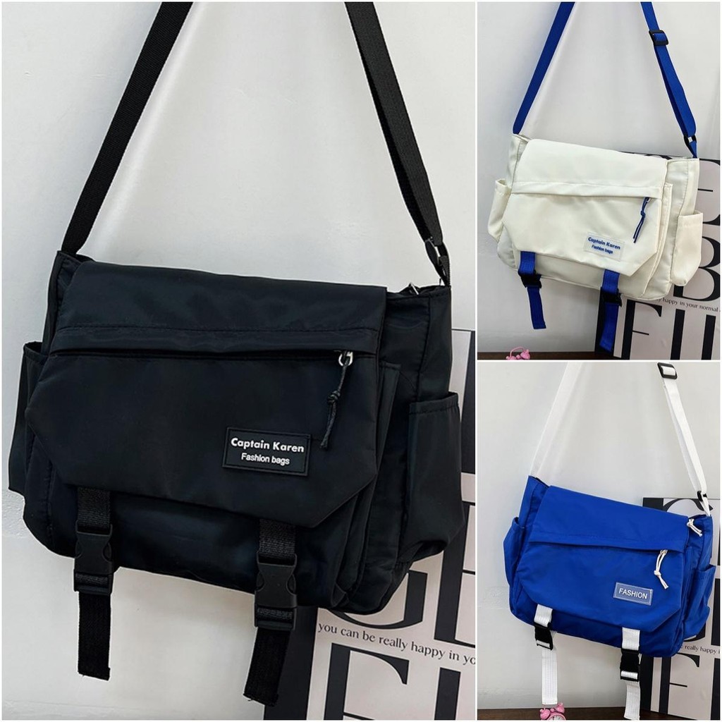 Men's Messenger Bag Large Capacity Canvas Crossbody Bag, Casual ...