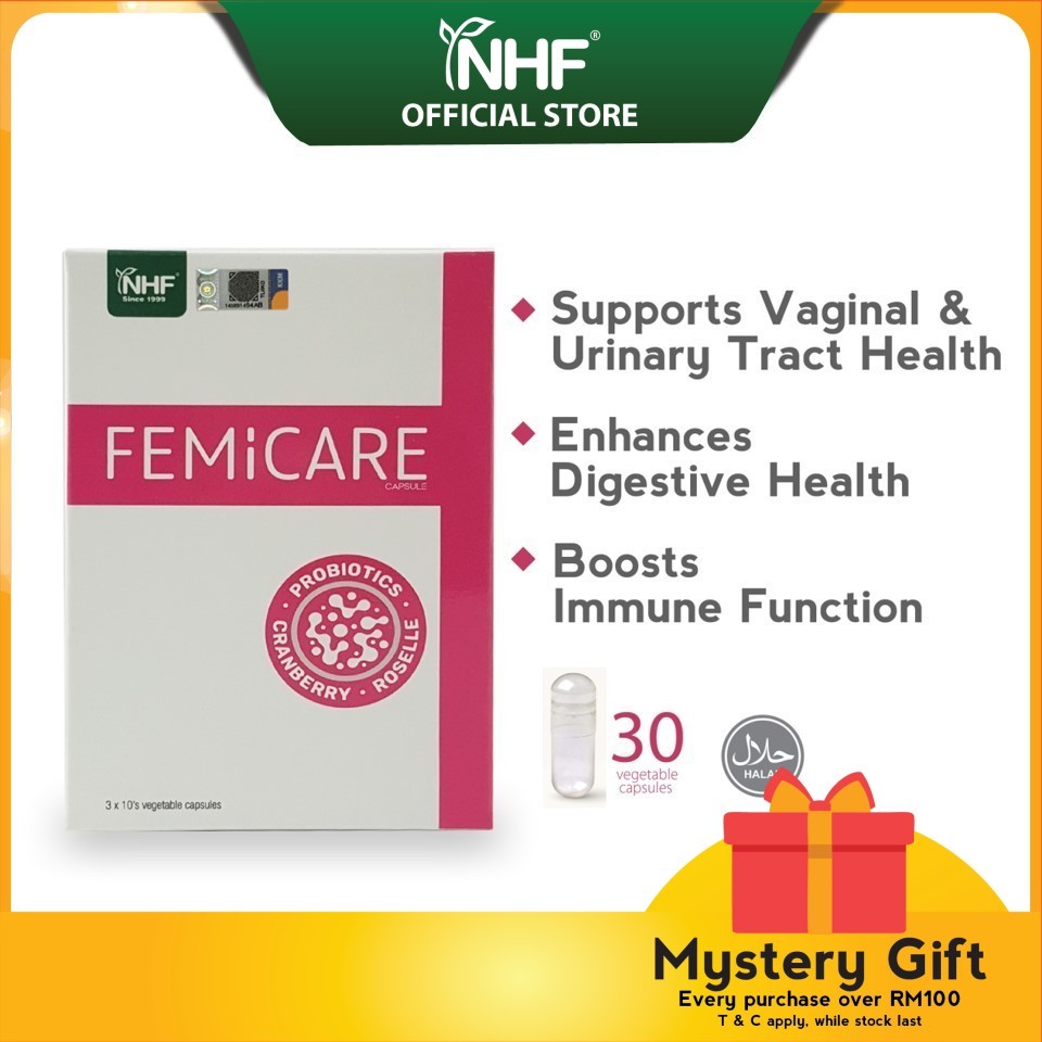 NHF Femicare Probiotic For Female 女性益生菌胶囊 (30 Capsules) | Femicare ...
