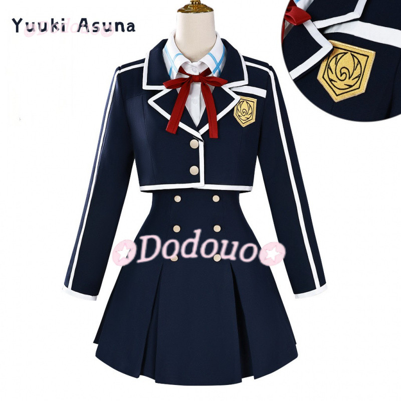 WUDU Yuuki Asuna Cosplay JK School Uniform - SAO Full Set | Shopee Malaysia