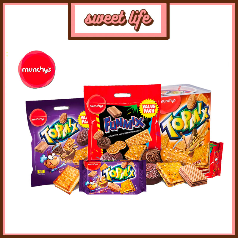 295G / 500G / 700G MUNCHY'S FUNMIX /TOPMIX ( MULTIPACK / BISKUT ...