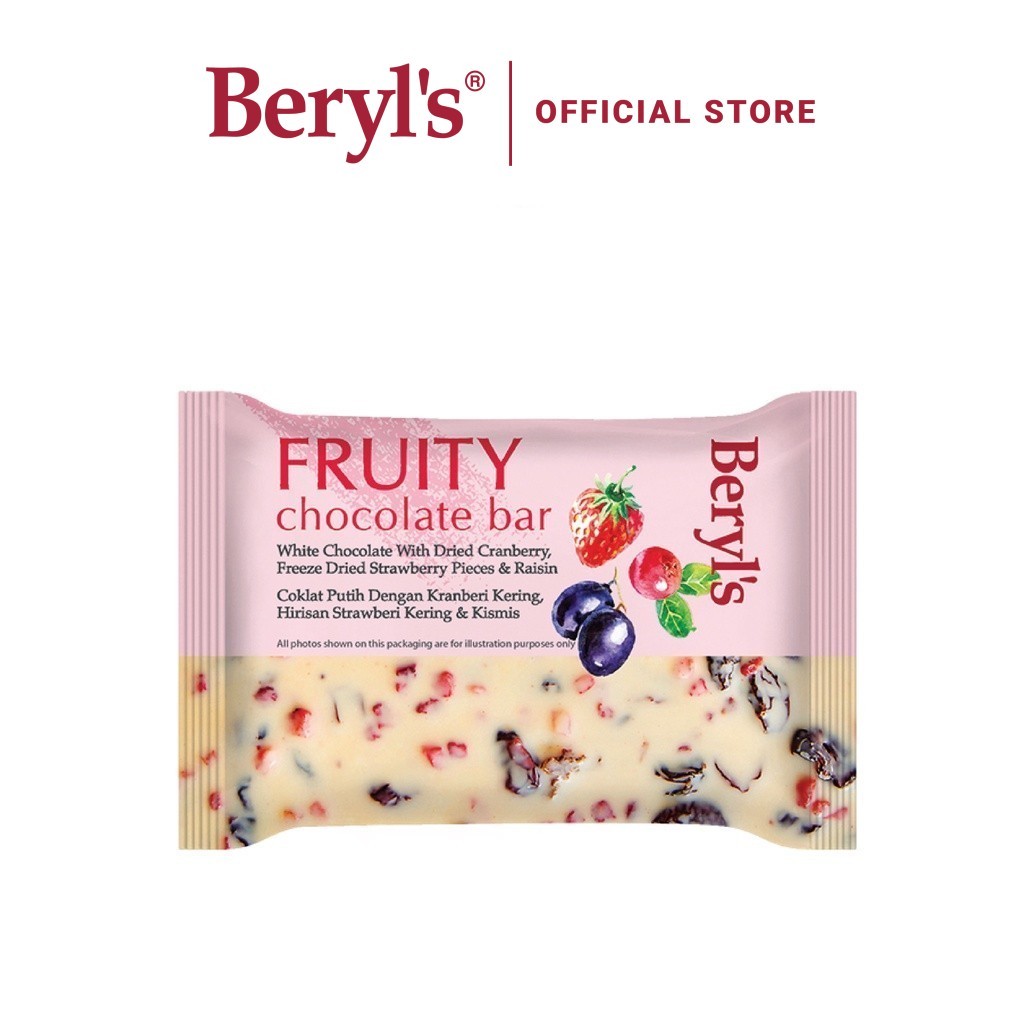 Beryl's Coklat Putih Dengan Campuran Beri | White Chocolate With Dried ...