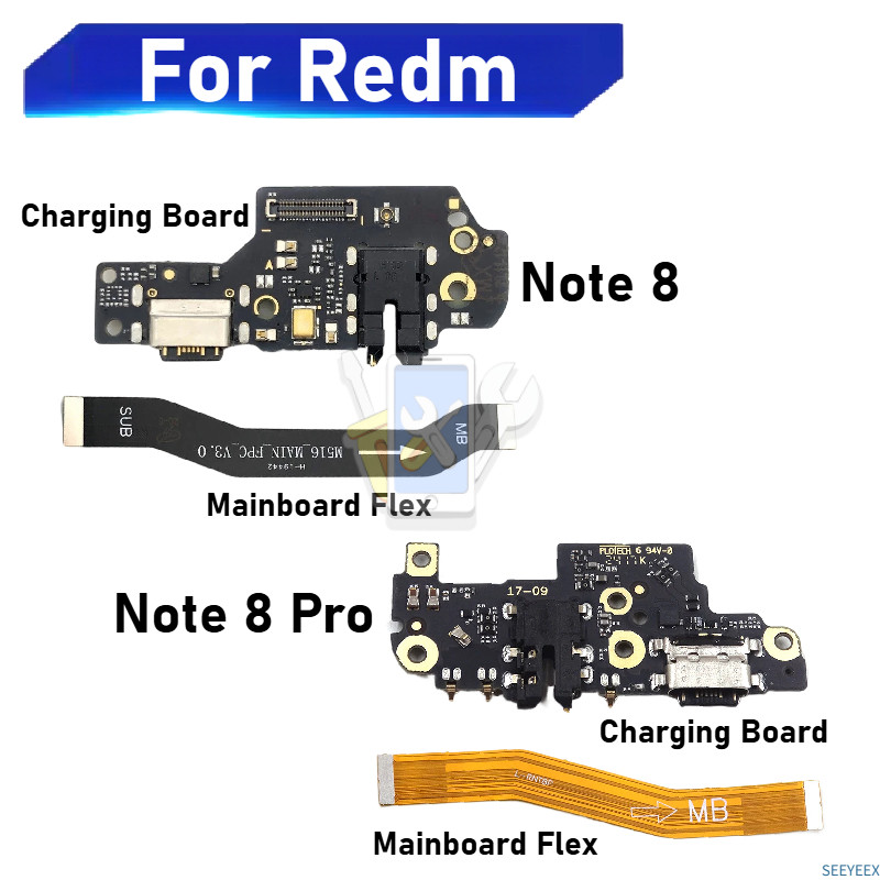 For Redmi Note 8 8 Pro USB Charging Dock Port Board with IC Connector ...