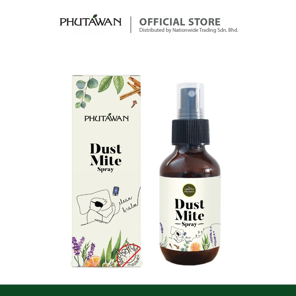 Phutawan Organic Dust Mite Spray 100ml / 200ml | 有机除螨喷雾 | Shopee Malaysia