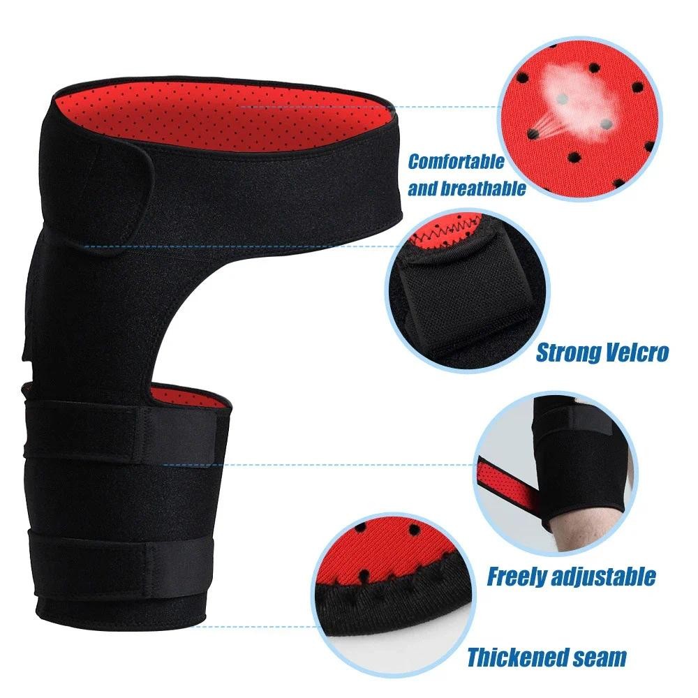 1Pcs Hip Brace Thigh Compression Sleeve,Hamstring & Groin Compression ...