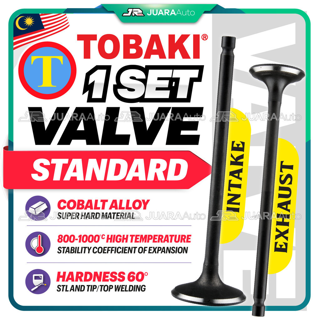 Tobaki Valve Standard Intake Exhaust 1SET 4PCS RS150R LC135 Fi V8 ...