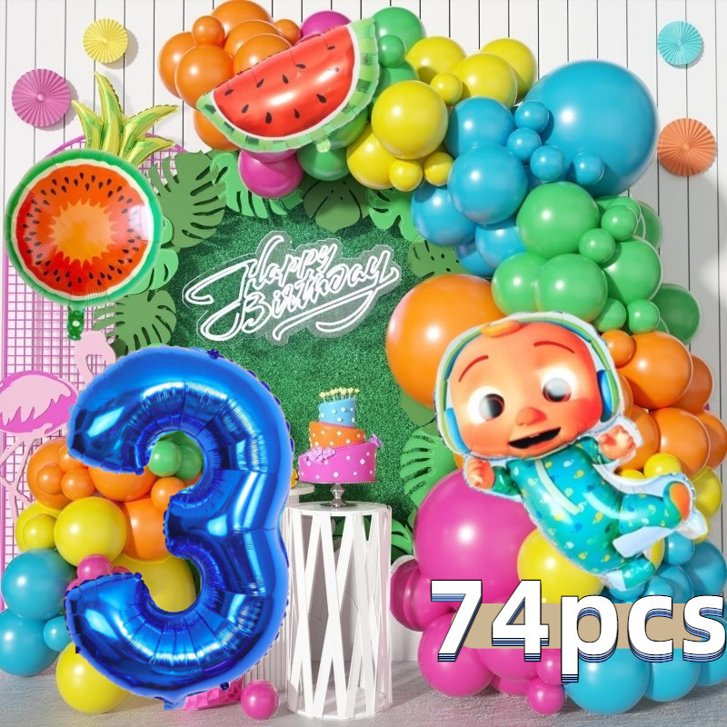 Cocomelon Balloons boy Cartoon cocomelon birthday decoration need JOJO ...