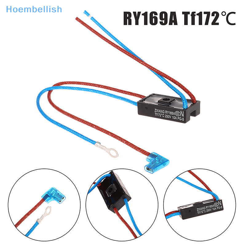 Hoe> 4-Wire Thermal Fuse 250V 10A RY169A Tf172℃ Temperature Control ...