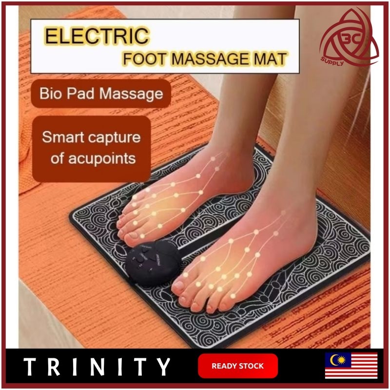 Electric Ems Foot Massage Pad Step Feet Alat Masaj Kaki Tapak 9073