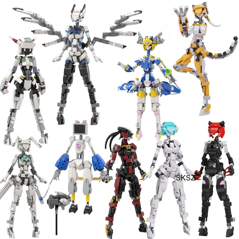 LEGO Creative Mech Girl Series Girl Warrior Catwoman Mech Tiger Mother ...