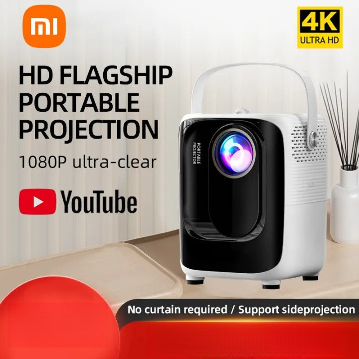 Xiaomi Portable 5G WIFI Mini Projector 1080P 4K HD 200'' Large Screen ...