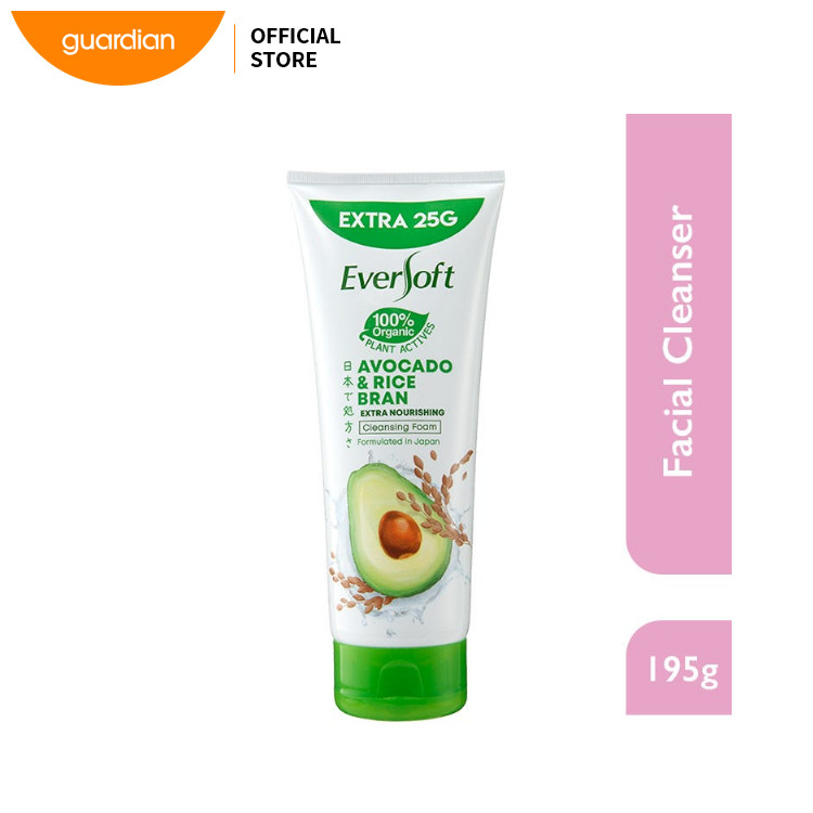 Eversoft Avocado & Rice Bran (Extra Nourishing) Cleansing Foam 170G ...