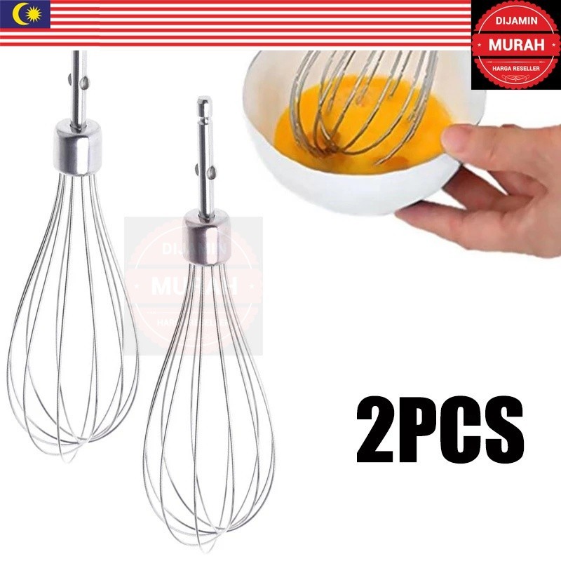 MP 2pcs Stainless Steel Mixing Rods Blender Head Eggs Cream Flour Cake ...