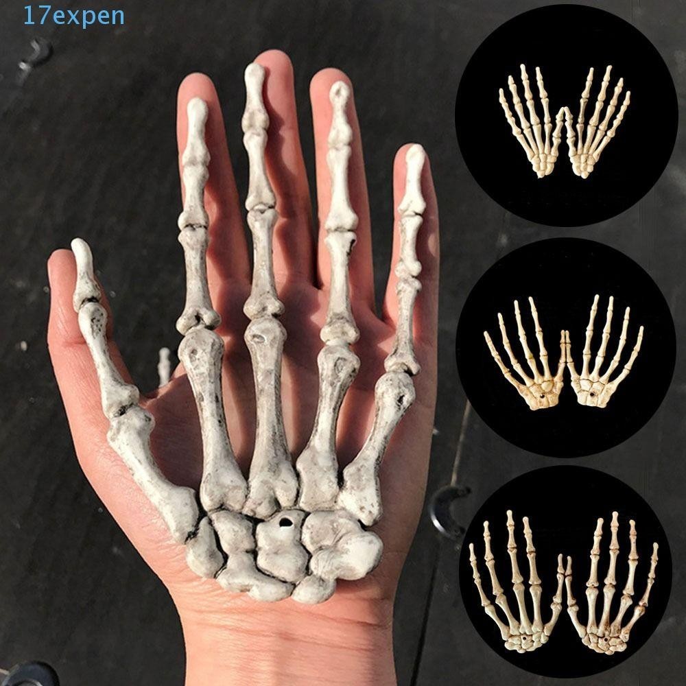 EXPEN Realistic Skeleton Hand, Plastic Skeleton Hand Halloween Skeleton ...
