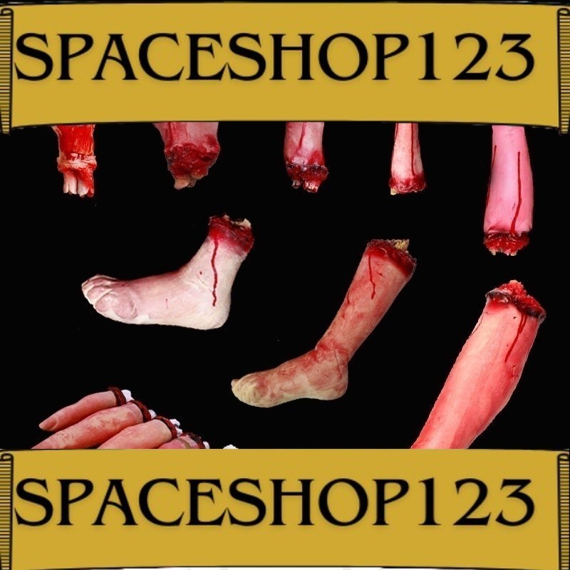 Horror Props Bloody Broken Hand Leg Haunted House Party Scary Hand ...