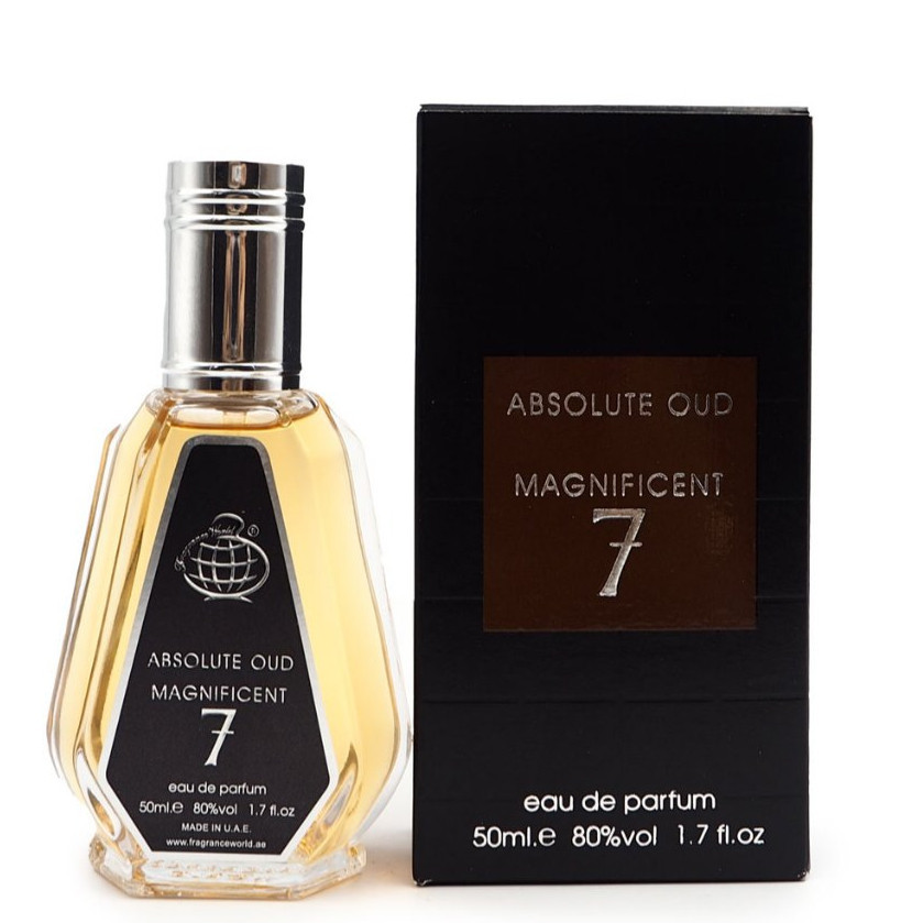 ABSOLUTE OUD MAGNIFICENT "7" PERFUME BY Fragrance World , Unisex 50ML ...