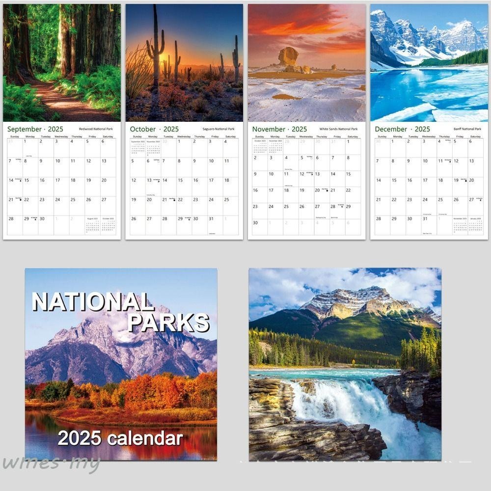 WMES1 2025 National Parks Calendar, with Beautiful Scenic Photos ...