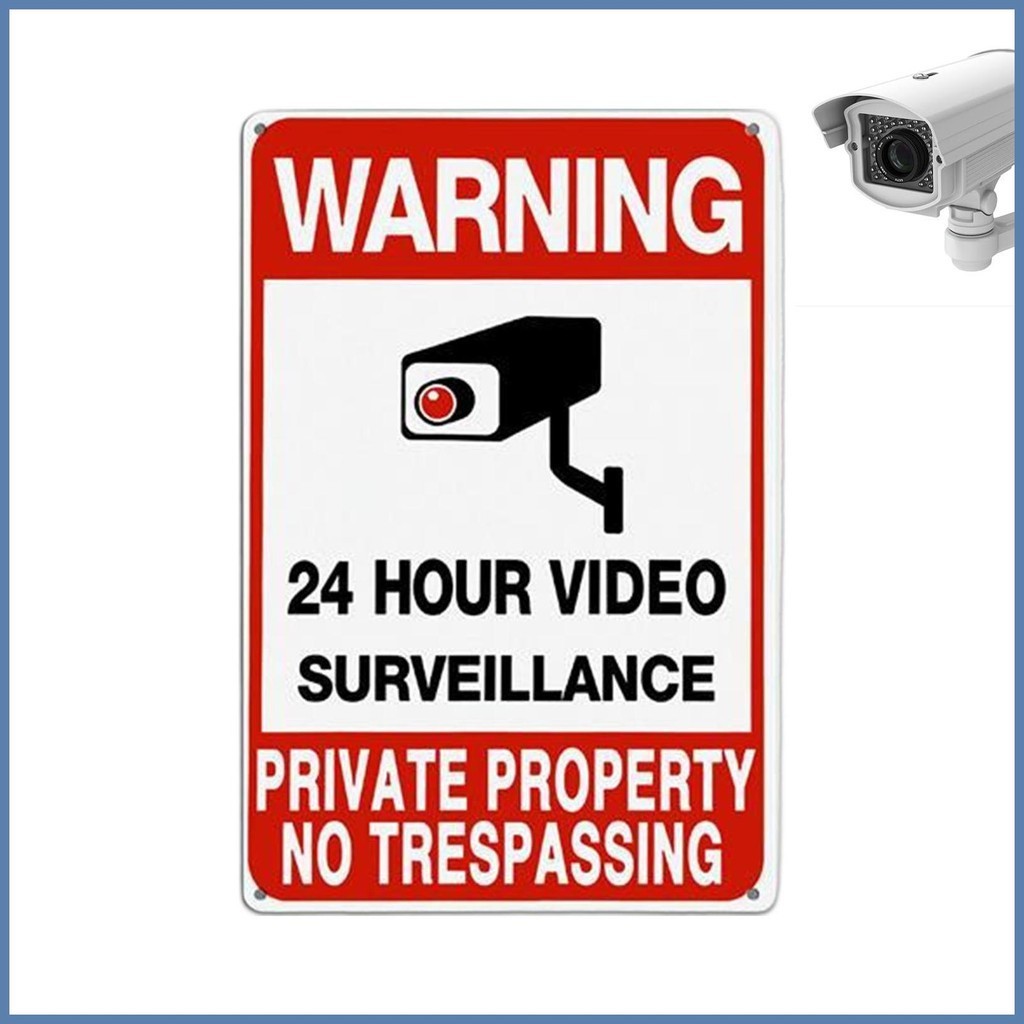 Security Signs Camera Recording Sign Heavy Duty Security Signs for Home ...