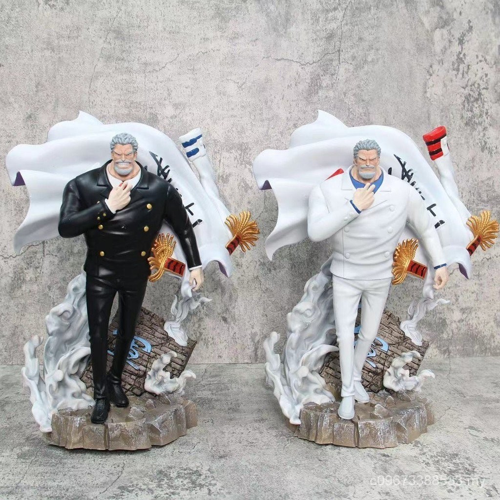 Spot One Piece GK tentera laut General Karp White Black Three-head ...