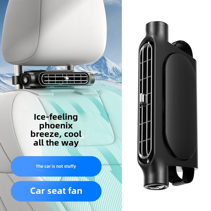Car Seat Fan High Wind Car Fan USB Plug-In Car Back Ventilation Cooling ...