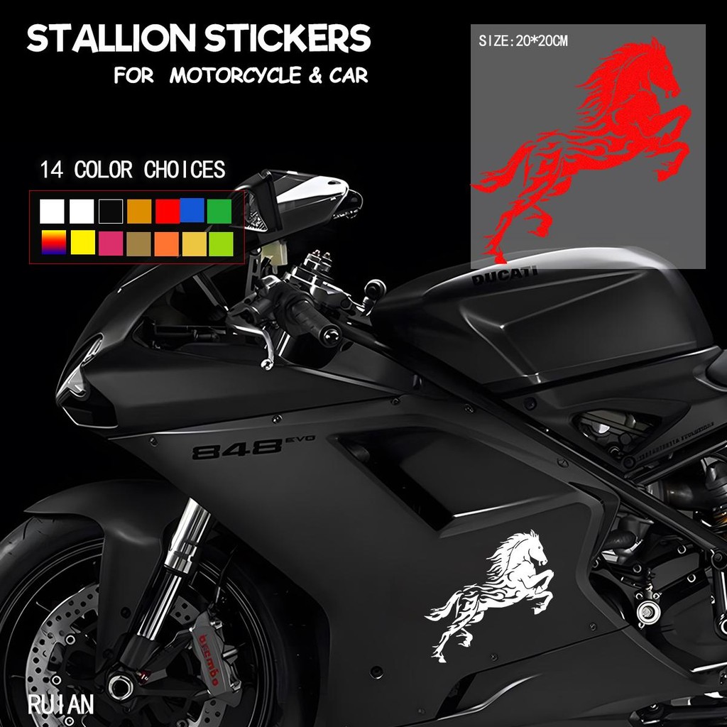 Stallion Stickers for YAMAHA Aerox Nmax XmaxHonda Click Adv Pcx Beat ...
