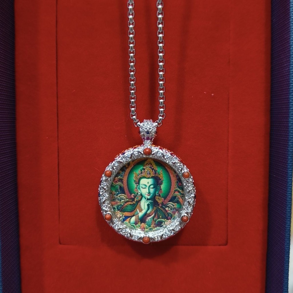 Hand-painted gold single-painted gold single-character mantra Thangka ...