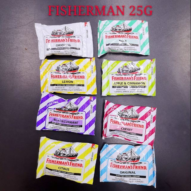 [JUMBO PACK] FISHERMAN'S FRIEND LOZENGES 25G (21 LOZENGES) GULA GULA ...